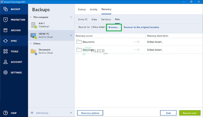 Acronis True Image 2021 Build 39287 Free Download - FileCR