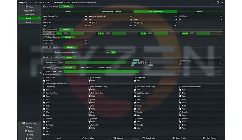 AMD Ryzen Master 3.0.1.4819 Free Download - FileCR