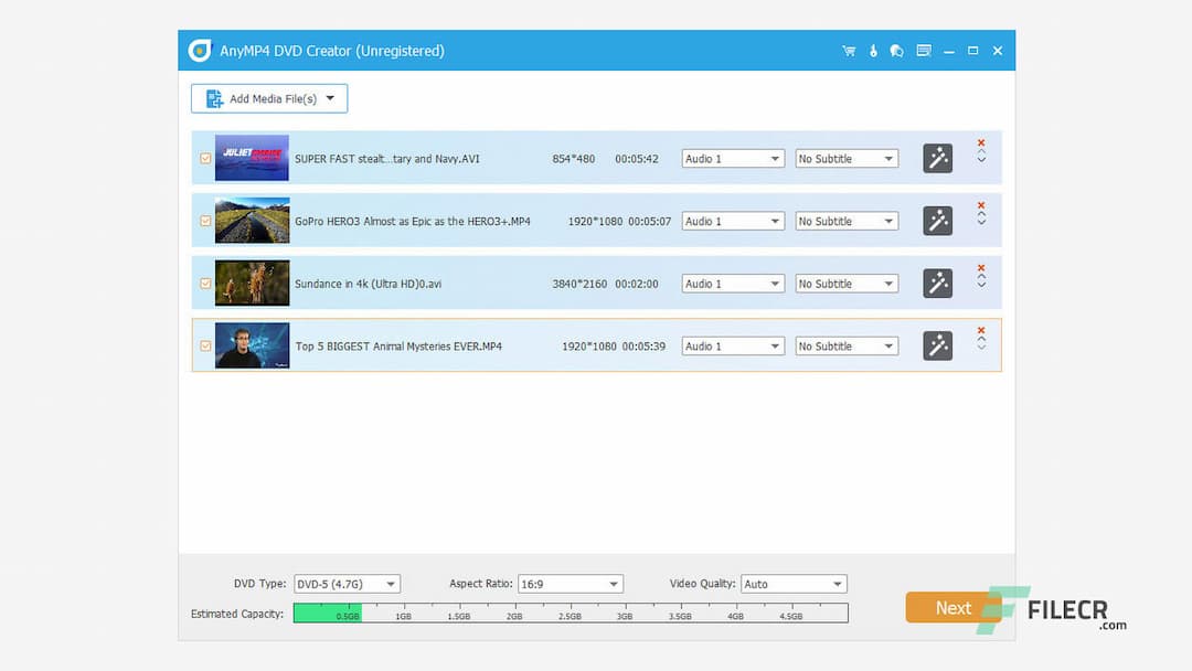 AnyMP4 DVD Creator 7.3.22 Free Download - FileCR