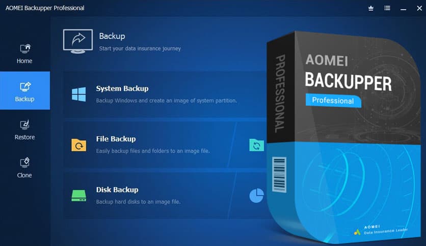 AOMEI Backupper 8.1.0 + WinPE ISO Free Download - FileCR