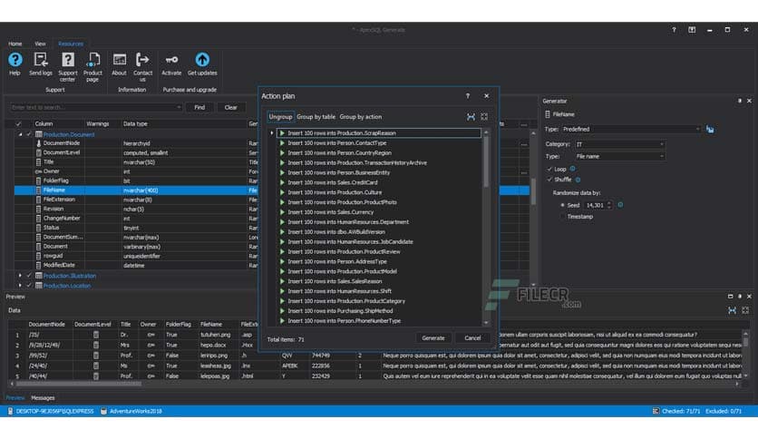 Quest Software ApexSQL Generate 2020.03.0384 Free Download - FileCR