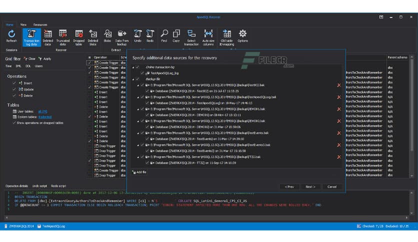 Quest Software ApexSQL Recover 2019.02.1245 Free Download - FileCR