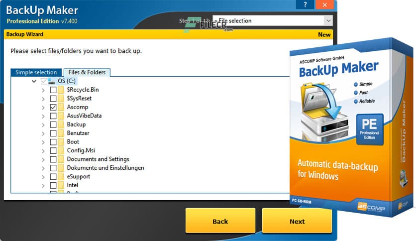 BackUp Maker Professional 8.318 Free Download - FileCR