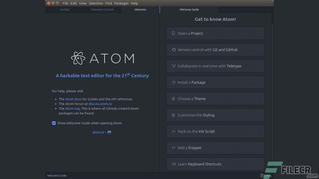Atom 1.61.0 Free Download - FileCR