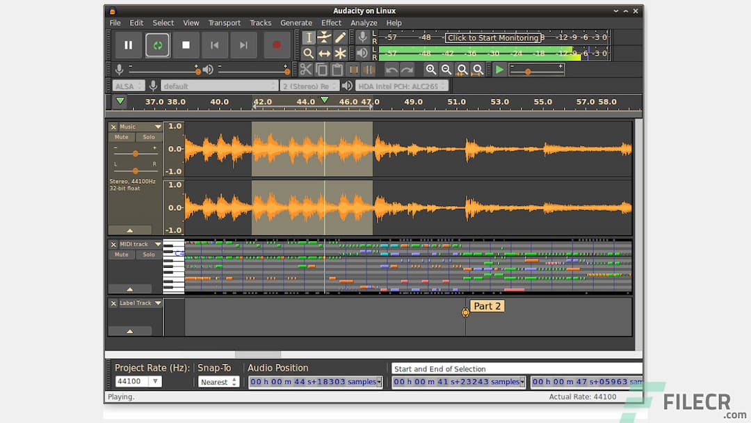 Audacity 3.7.6 Free Download - FileCR