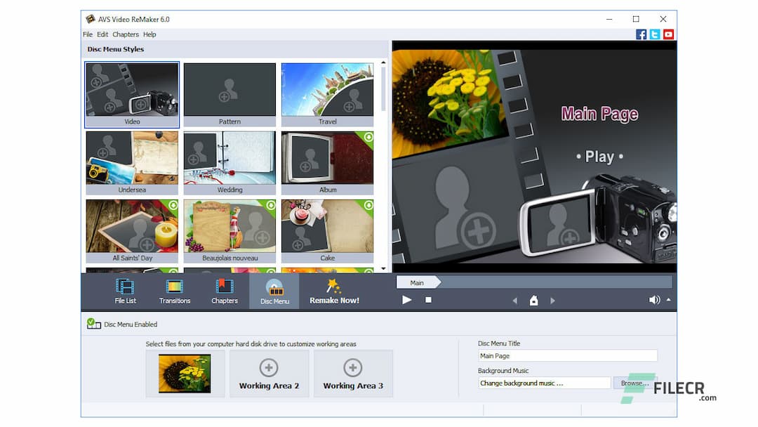 AVS Video ReMaker 8.1.4.3 Free Download - FileCR