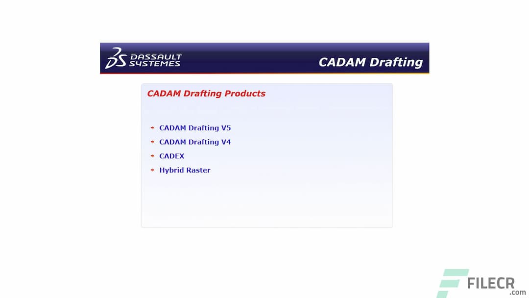 DS CADAM Drafting V5-6R2018 SP3 Free Download - FileCR