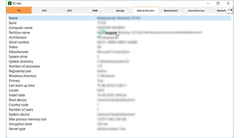 PC Info 4.0.2.294 Free Download - FileCR