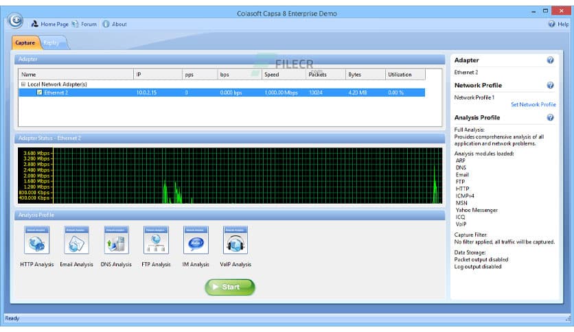 Colasoft Capsa Enterprise 13.0.1.13110 - FileCR