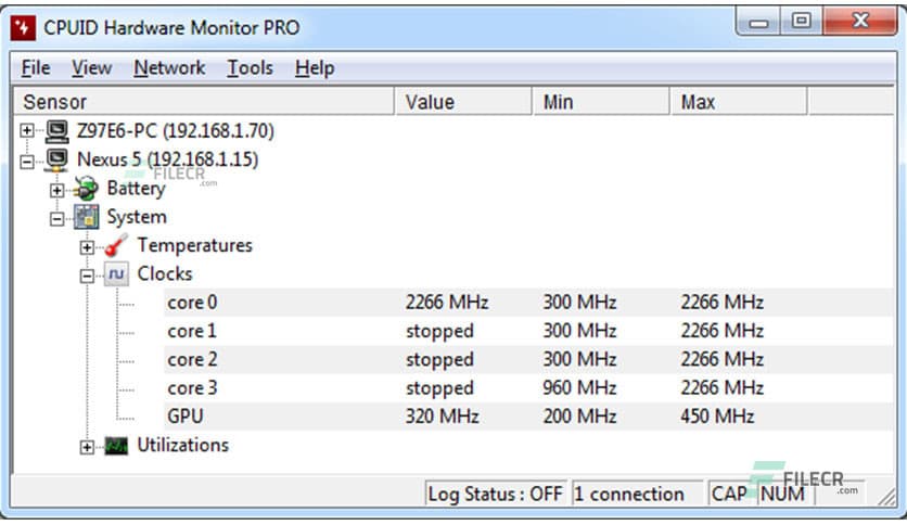 CPUID HWMonitor Pro 1.56 Free Download - FileCR