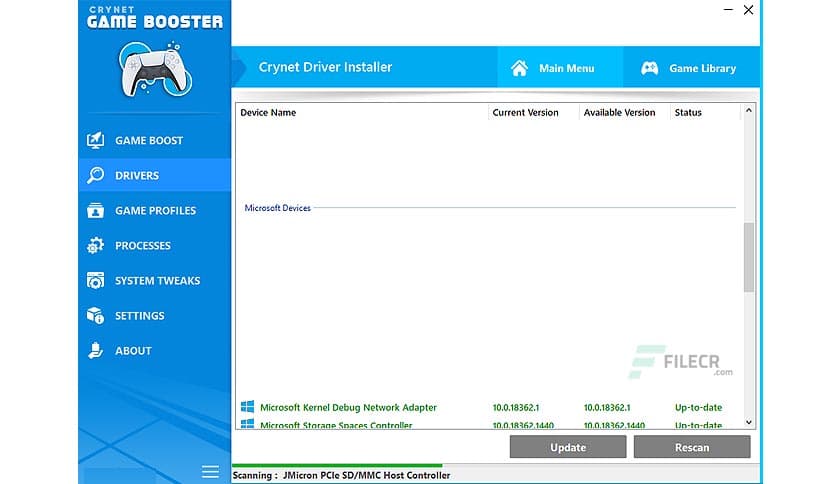 Crynet Game Booster 1.0.0.0 Free Download - FileCR
