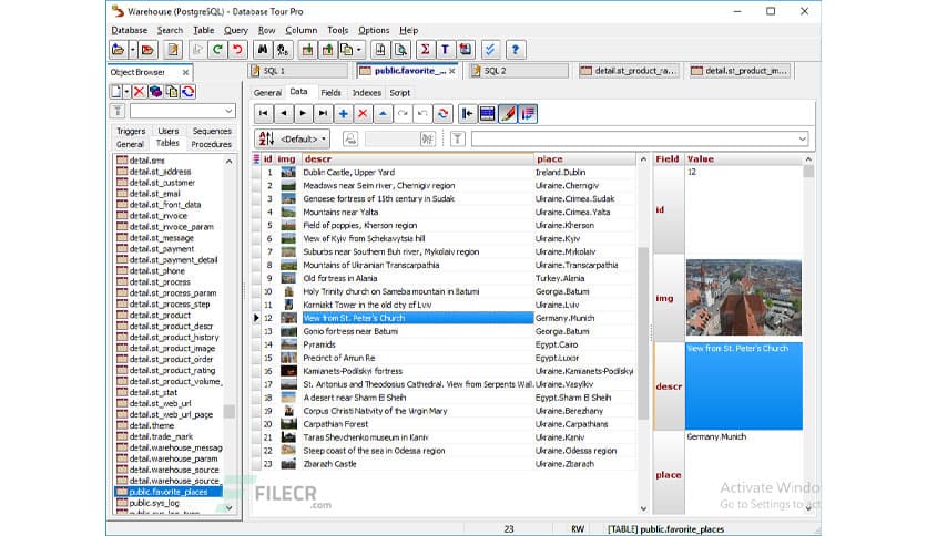 Database Tour Pro 11.5.11.803 Free Download - FileCR