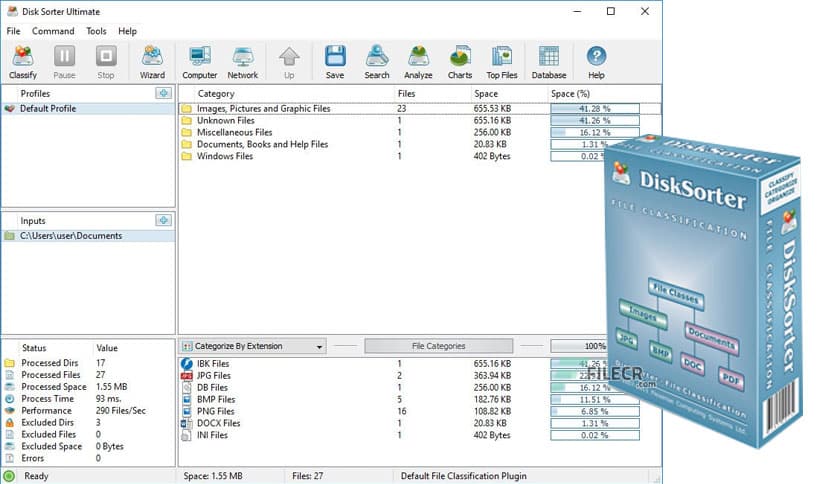 Disk Sorter 17.5.12 - FileCR