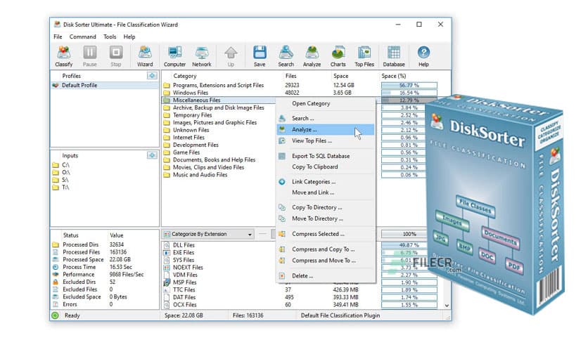 Disk Sorter 17.5.12 - FileCR