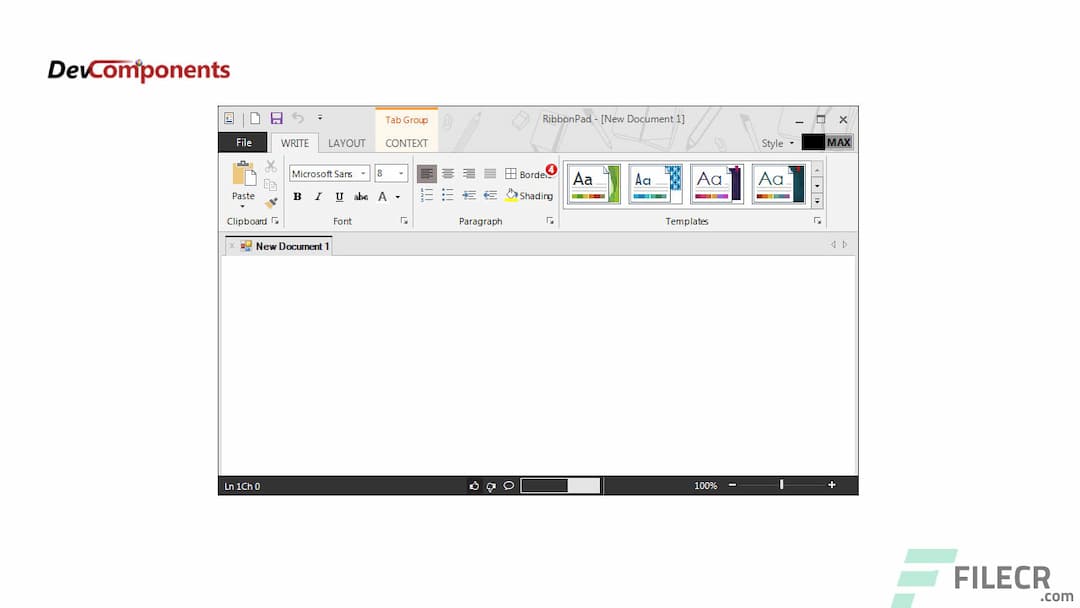 DevComponents DotNetBar 14.1.0.37 - FileCR