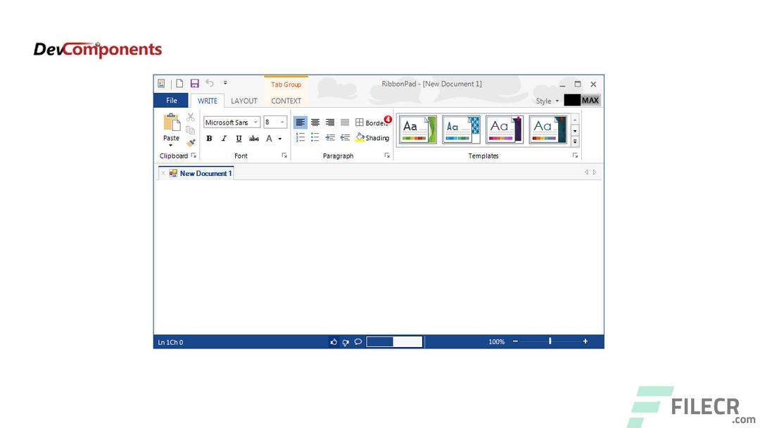 DevComponents DotNetBar 14.1.0.37 - FileCR
