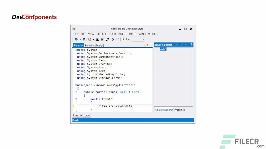 DevComponents DotNetBar 14.1.0.37 - FileCR
