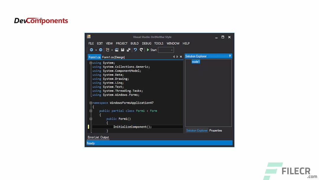 DevComponents DotNetBar 14.1.0.37 - FileCR