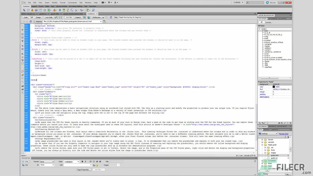 Adobe Dreamweaver 2021 (v21.6.0.15711) Free Download - FileCR