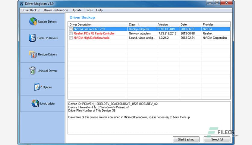 Driver Magician 6.3 Full Version Free Download - FileCR