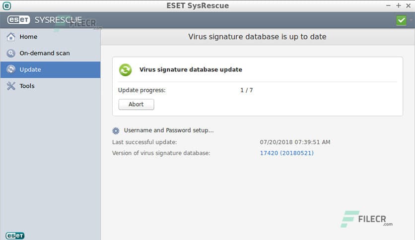 ESET SysRescue Live 1.0.22.0 Free Download - FileCR