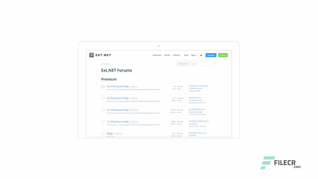 Ext.NET Pro 4.7.1 for MVC & WebForms - FileCR