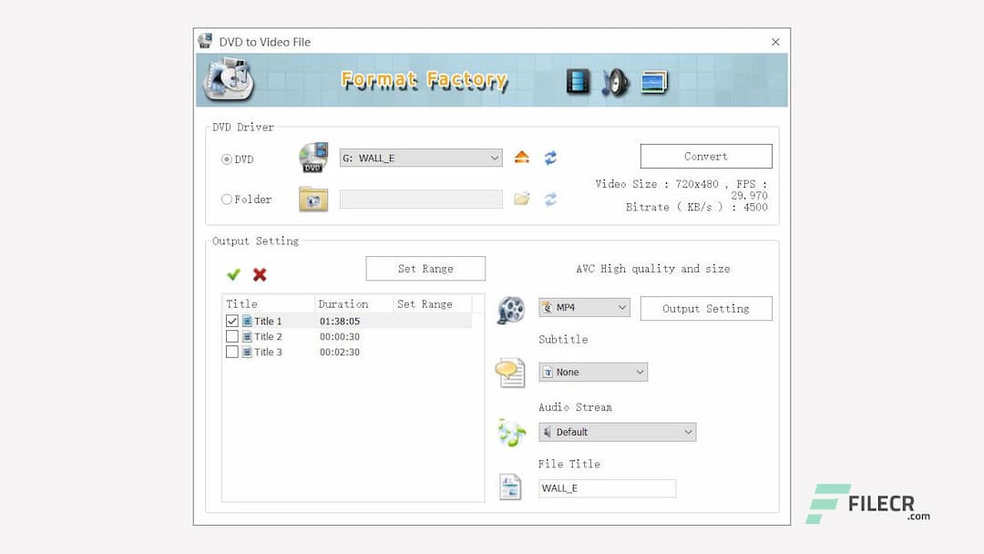 Format Factory 5.21.0 Free Download - FileCR