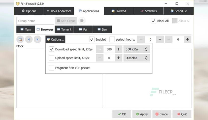 Fort Firewall 3.19.9 Free Download - FileCR