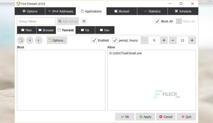 Fort Firewall 3.19.9 Free Download - FileCR