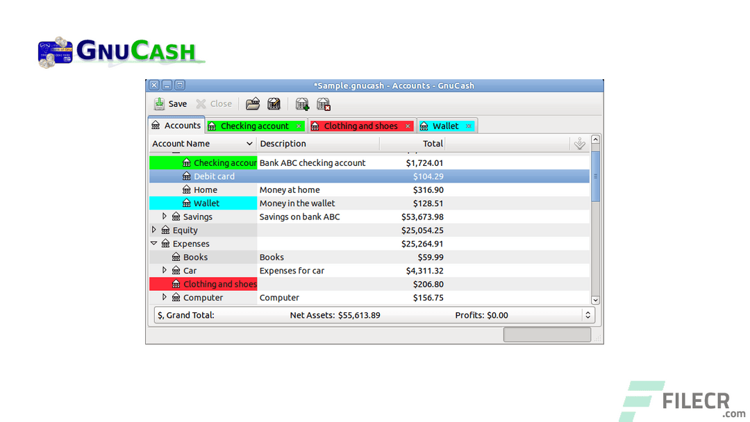 GnuCash 5.13 Full Version Free Download - FileCR