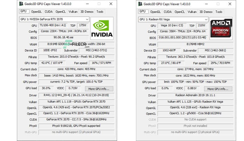 GPU Caps Viewer 1.64.3.0 Free Download - FileCR