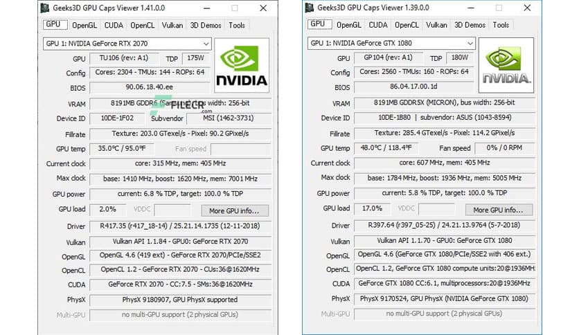 GPU Caps Viewer 1.64.3.0 Free Download - FileCR