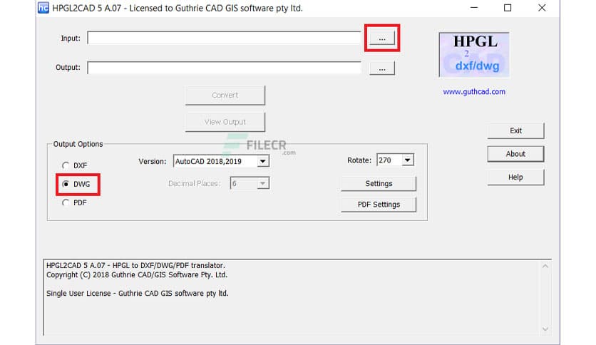 Guthrie HPGL2CAD 2020 A.10 Free Download - FileCR
