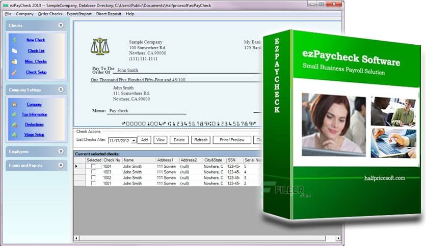 Halfpricesoft ezPaycheck 3.15.19 Free Download - FileCR