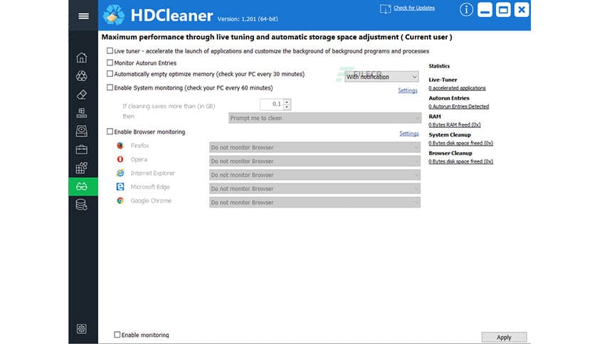 HDCleaner 2.095 Free Download - FileCR
