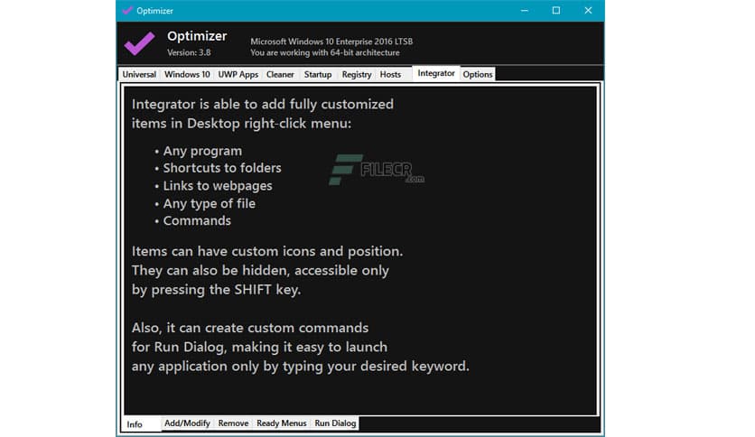 Optimizer 16.7 Free Download - FileCR