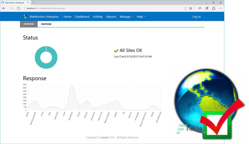 SiteMonitor Enterprise 4.03 Free Download - FileCR