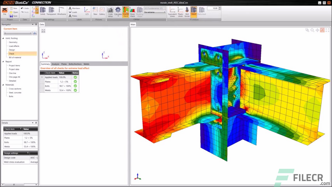 IDEA StatiCa 21.1.4.1568 Full Version Free Download - FileCR