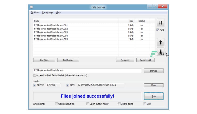 File Joiner 2.4.5 Full Version Free Download - FileCR