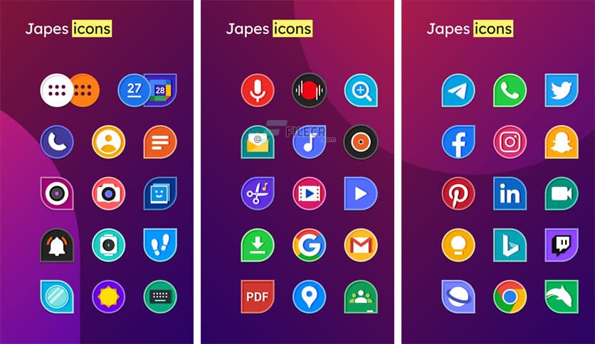 Japes – Icon Pack v1.2.33 APK Free Download - FileCR