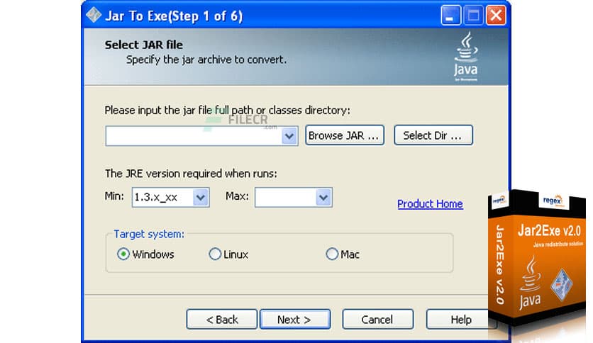 Jar2Exe 2.7.1.1397 Full Version Free Download - FileCR