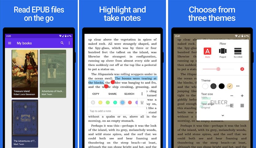 Lithium: EPUB Reader 0.24.6.1 Pro APK Download - FileCR