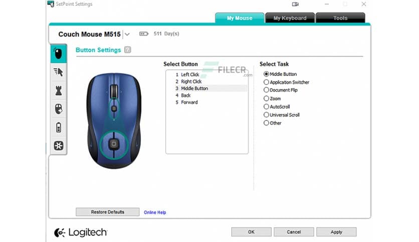 Logitech SetPoint 6.90.66 Free Download - FileCR