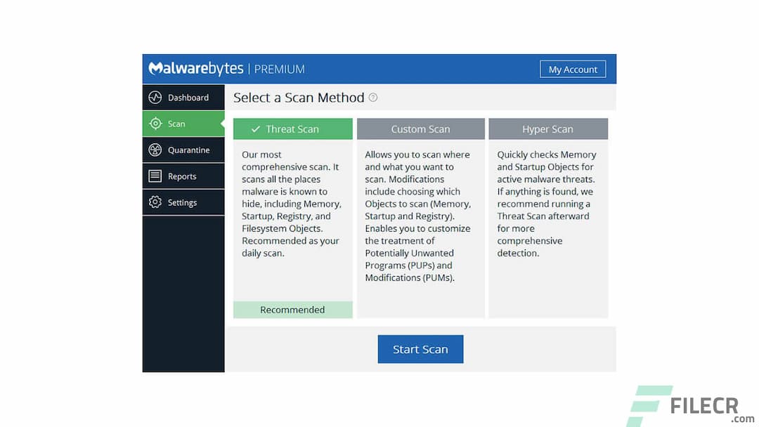 Malwarebytes Premium 5.1.1.106 Free Download - FileCR