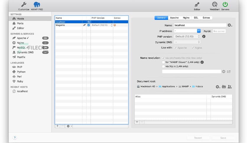 MAMP & MAMP PRO 5.0.6.7029 Free Download - FileCR