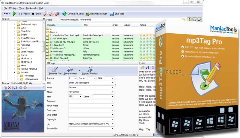 MP3Tag Pro v12.1 Build 584 Free Download - FileCR