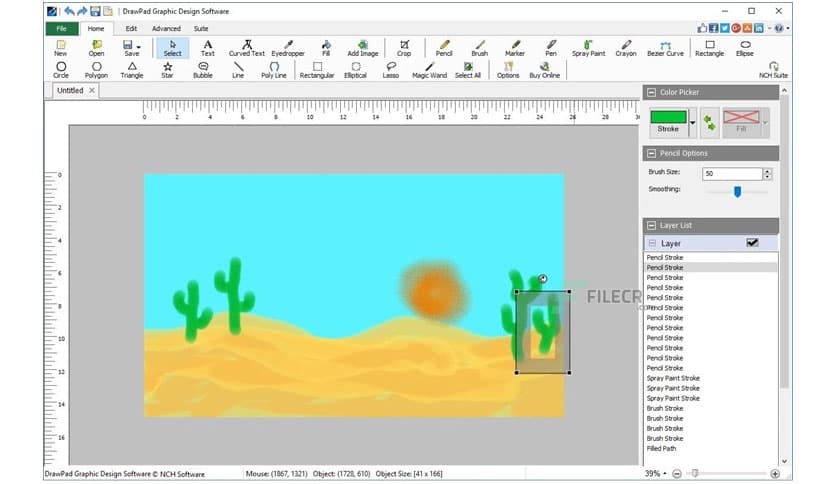 NCH DrawPad Pro 12.00 Free Download - FileCR