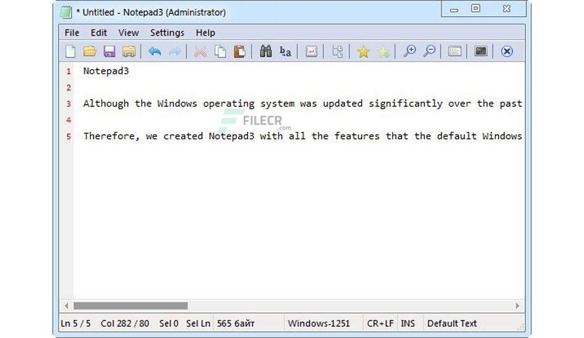 Rizonesoft Notepad3 v6.25.822.1 Free Download - FileCR