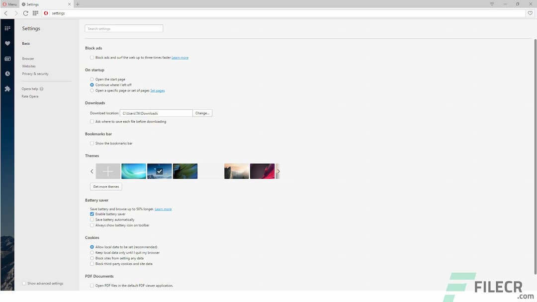 Opera Browser (32-bit/64-bit) Download Latest 2025 - FileCR
