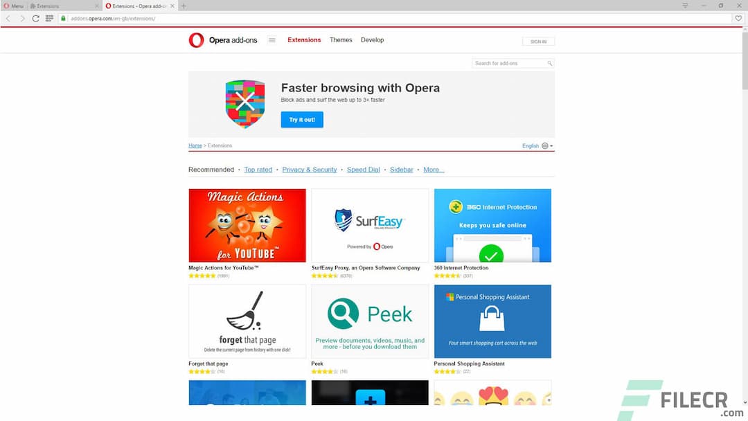 Opera Browser (32-bit/64-bit) Download Latest 2025 - FileCR